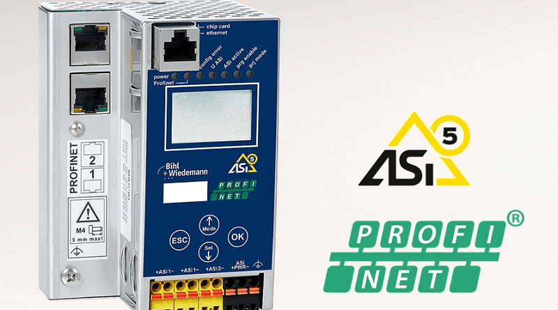 Últimos lanzamientos de Bihl+Wiedemann, Pasarela ASi-5/ASi-3 para PROFINET - IDE